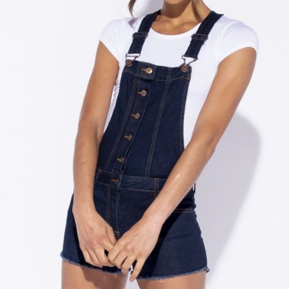 Jeans | Button Front Denim Overalls | Poshmark